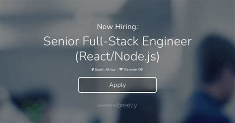 Senior Full Stack Engineer Reactnodejs At Careersvalr