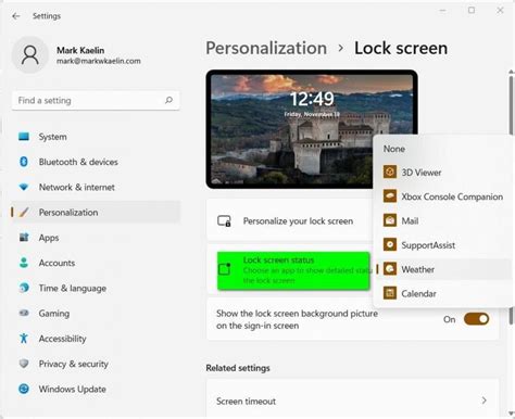 如何在 Windows 11 中个性化锁定屏幕背景图像