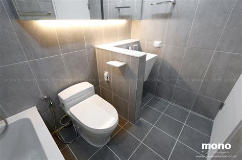 Monointerior Mono 포트폴리오 공간별 30평대 모던한 욕실 인테리어 목동 아이파크 2차 32평 모노인테리어