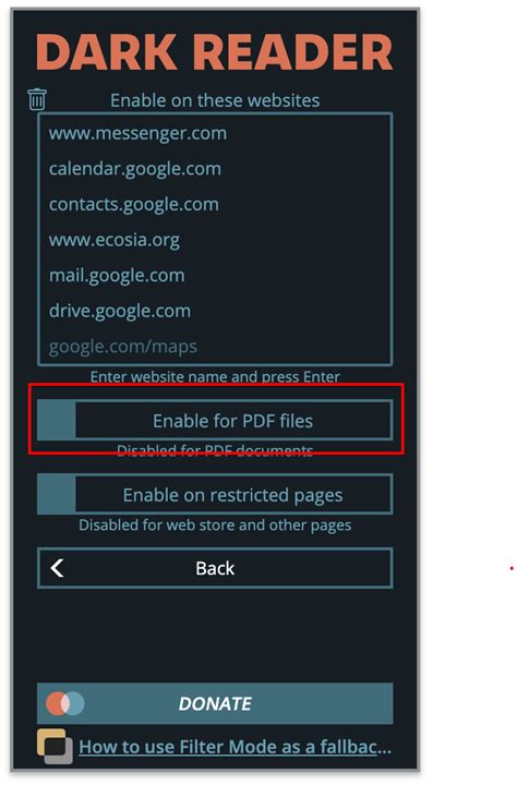 Bug Disabling For Pdf Doesnt Work In Dynamic Mode · Issue 10286 · Darkreaderdarkreader · Github