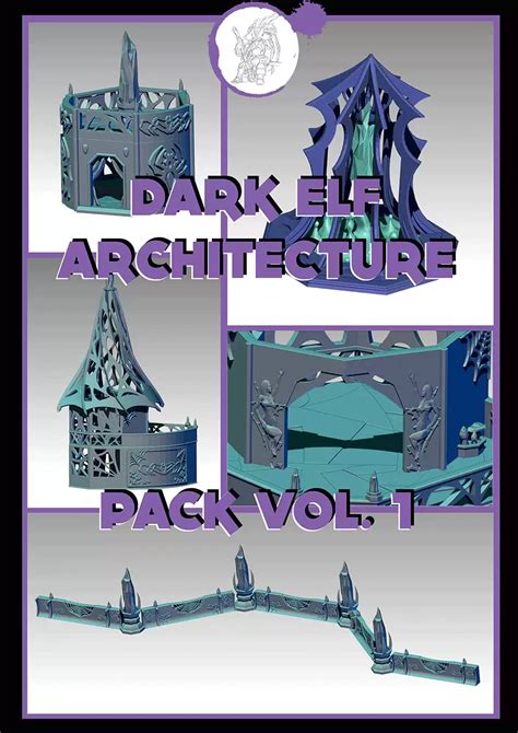 3d Scenery Drow Architecture Via Ludibunda Drivethrurpg