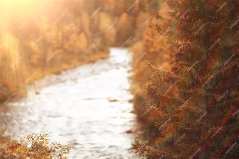Premium Photo Scenic Autumn Landscape Trees And Forest River And Lake Nature View Fall