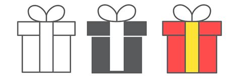 선물 라인 아이콘 컬렉션 메리 크리스마스 및 패키지 선물 기호 벡터 그래픽 편집 가능한 스트로크 선형 아이콘 세트 Eps 10 개체 그룹에 대한 스톡 벡터 아트 및 기타