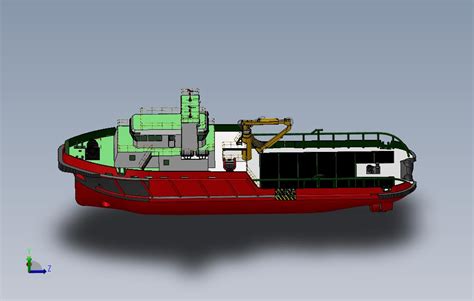 船模型solidworks模型下载 懒石网