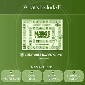 Editable Margs And Matrimony Bachelorette Drinking Game Tequila Bach
