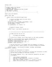Lab8 Java Package Lab8 AUTHOR Madhav Arun Sharma FILENAME