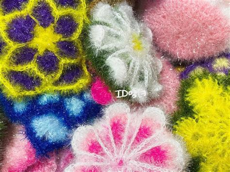 수세미 선물용 디자인으로 좋은 랜덤 수세미 헬로마켓