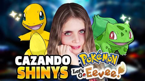 Cazando Pokemon Shinys En Lets Go Eevee Regalo De Shinys Extensible Youtube