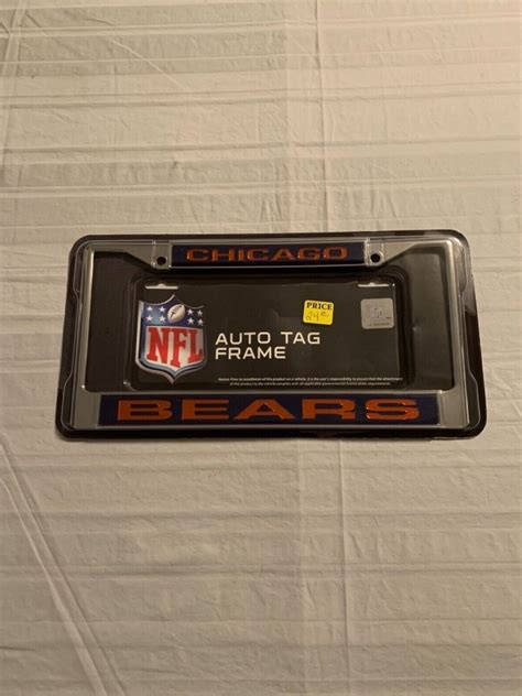 Chicago Bears Nfl Laser Cut License Plate Frame Rico Ebay