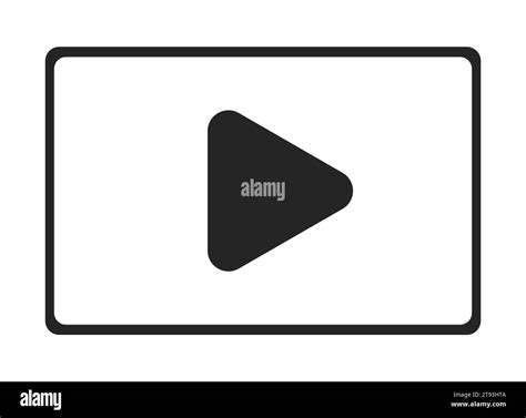 Video Player Black And White 2d Line Cartoon Object Stock Vector Image And Art Alamy