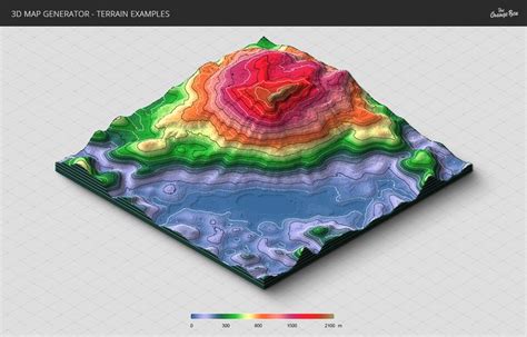 D Map Generator Terrain From Heightmap Map Generator Isometric Map Creative Graphic Design