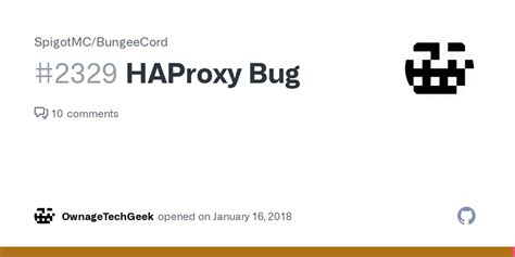 Haproxy Bug Issue Spigotmc Bungeecord Github
