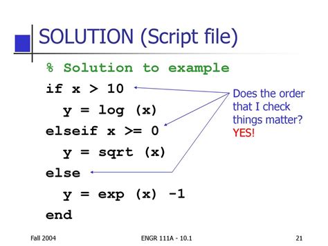Matlab Palm Chapter 4 Part 2 The If And Switch Structure Ppt Download