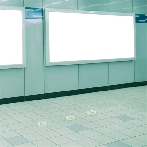 WHAMVOX Emergency Exit Floor Sign Glowing Arrow Floor Sign Arrow Safety Sign For Way Arrow Exit