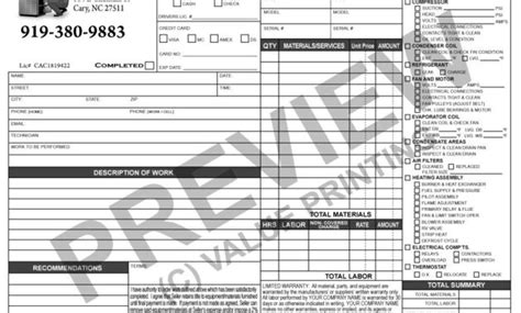 Hvac Invoice Form Time Materials Work Order Hvac Sticker In Time And Material Invoice Template