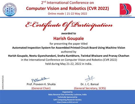 Harish Goupale On Linkedin We Have Successfully Presented Our Research