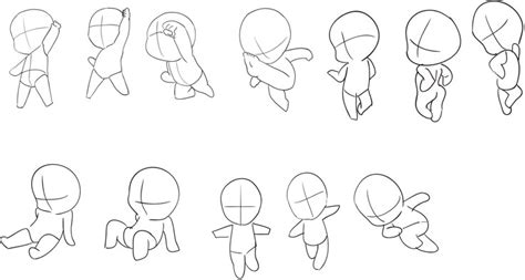 Chibi Poses Credits To The Artist Dibujos Chibi Chibi Dibujos Bocetos