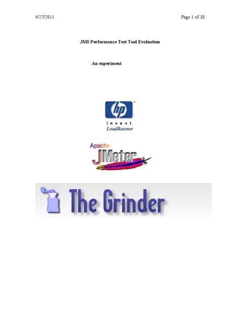 jms performance test tool evaluation pdf system software computing