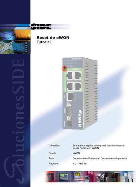 Infoplc Net Reset Ewon V10 Pdf Diodo Emisor De Luz Informática