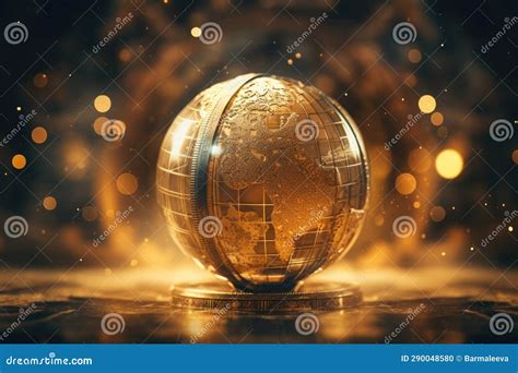 World Globe In Cyber World Of Information Future And Industry Concept