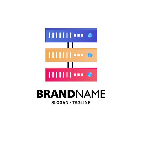 Computing Data Storage Network Business Logo Template Flat Color 19094845 Vector Art At Vecteezy