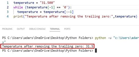 Remove Trailing Zeros From Decimal In Python