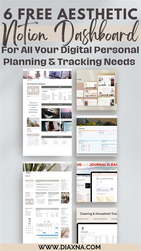 5 Free Aesthetic Notion Dashboard Templates Artofit