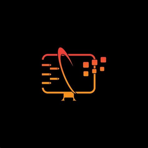 Premium Vector Tech Solution Vector Logo Design Illustration