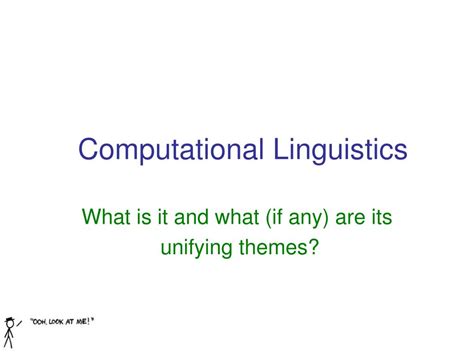 Ppt Computational Linguistics Powerpoint Presentation Free Download Id 1294343
