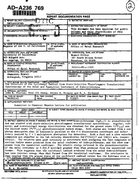 Pdf The Structure Of The Cyclohexyl Radical From State Selective Photofragment Translational
