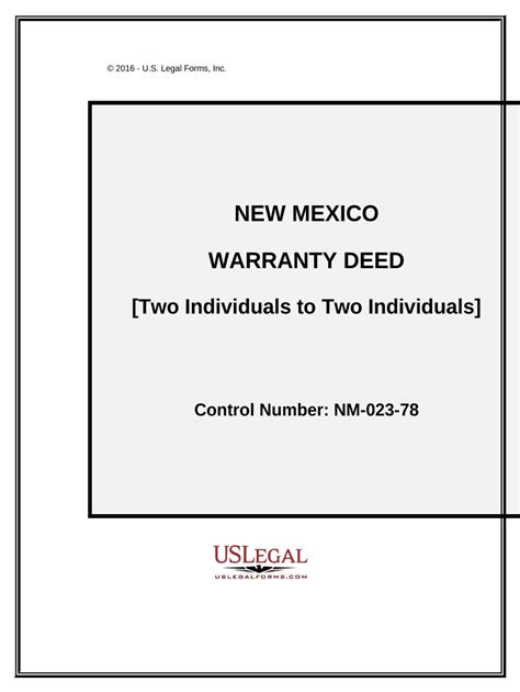 New Mexico Deed Fill Out And Sign Online Dochub