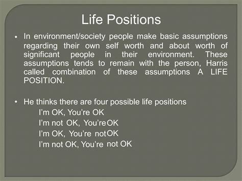 Transactional Analysis Ppt