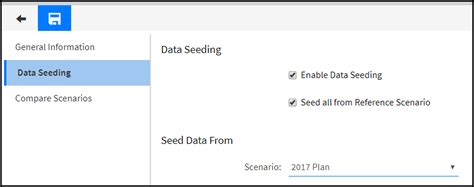 Creating A Budget Scenario Scenario Setup