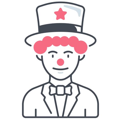 Clown Generic Color Fill Icon
