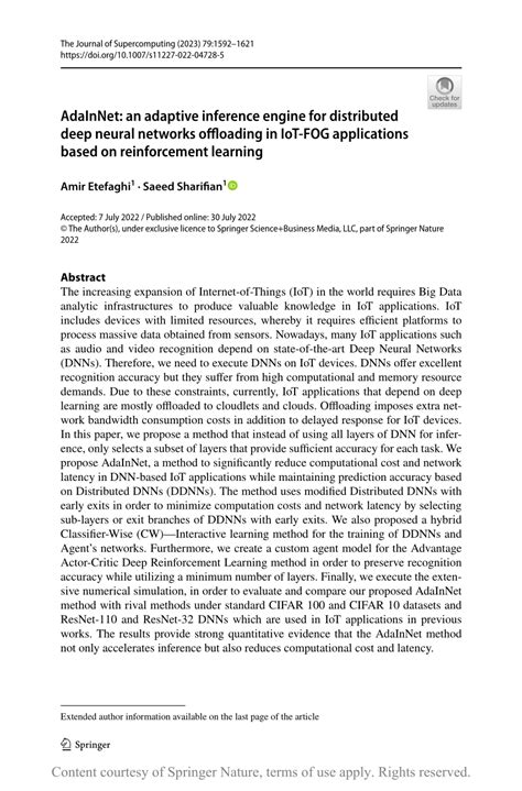 adainnet an adaptive inference engine for distributed deep neural