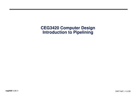 Ppt Pipelining In Computer Design Microprogramming And Control Design Powerpoint Presentation