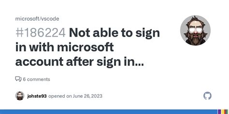 Not Able To Sign In With Microsoft Account After Sign In With Github · Issue 186224 · Microsoft
