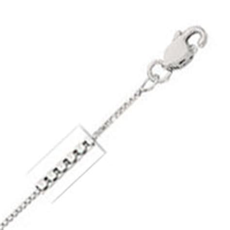 Box Chain In 10k White Gold Jewelry