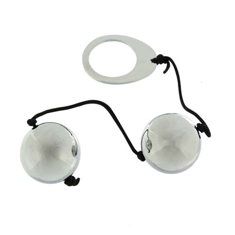 Heavy Metal Duo Spheres Bile Kegel Din Metal 3 Cm Sex Shop