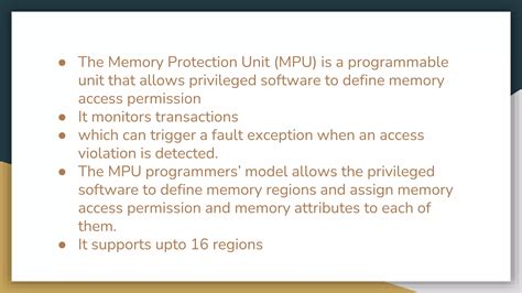 memory protection unit mpu 1 pptx