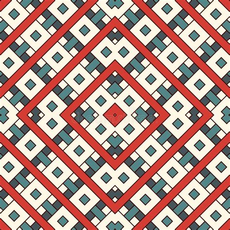 Retro Interlocking Squares Stock Vector Illustration Of Orange 3927851