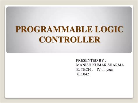 Ppt Programmable Logic Controller Powerpoint Presentation Free