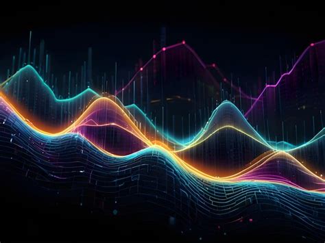 Data Visualization Data Network Sound Waves Effect Or Abstract
