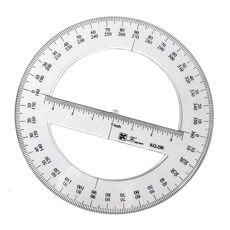 360 Degree Compass Protractor Arm Ruler For School Classroom Engineering Protractor Ruler