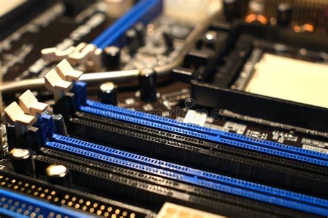 Ram Slot On Motherboard Stock Image Image Of Background 100969567