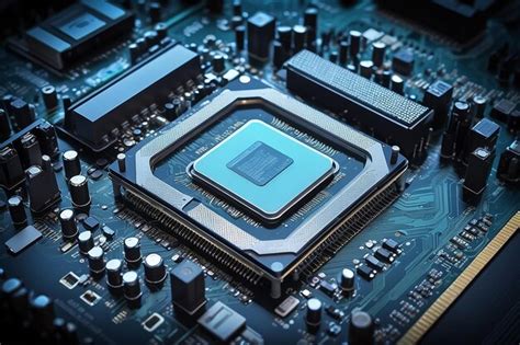 Circuit Board Technology Background Central Computer Processors Cpu Concept Motherboard Digital