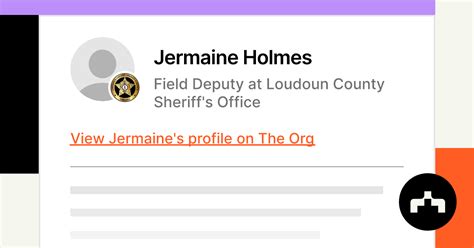 Jermaine Holmes Field Deputy At Loudoun County Sheriffs Office The Org