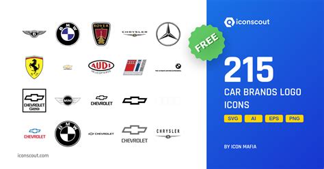 Pacote Logotipo De Marcas De Automóveis Logo Icon Por Free 215 Grátis