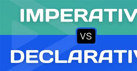 Programming Imperative Vs Declarative