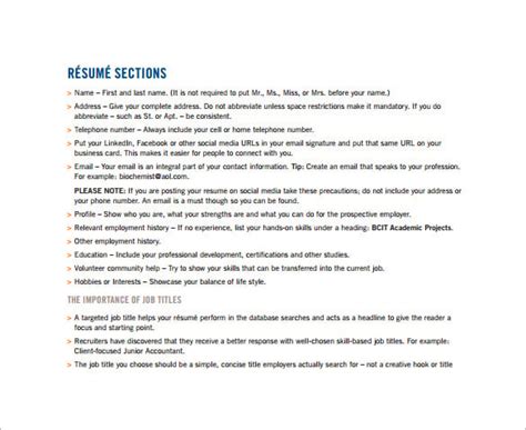 Combination Resume Template Free Word Excel PDF Format Download